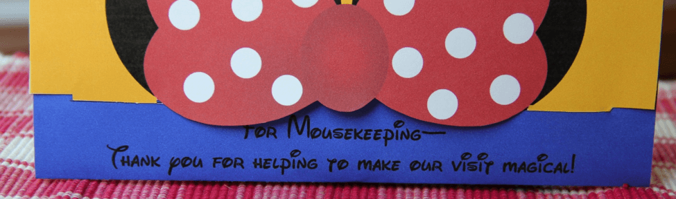 Printable Mousekeeping Tip Envelope for Your Next Disney Trip!