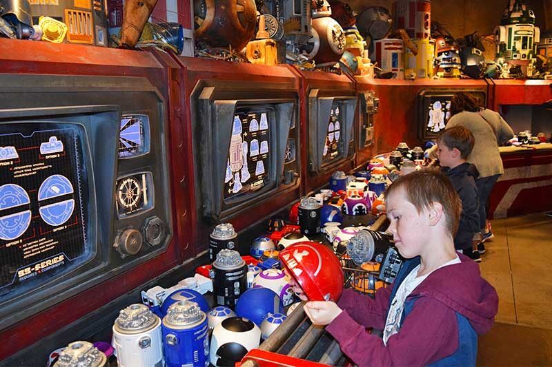 Building a Droid at Droid Depot Disneyland