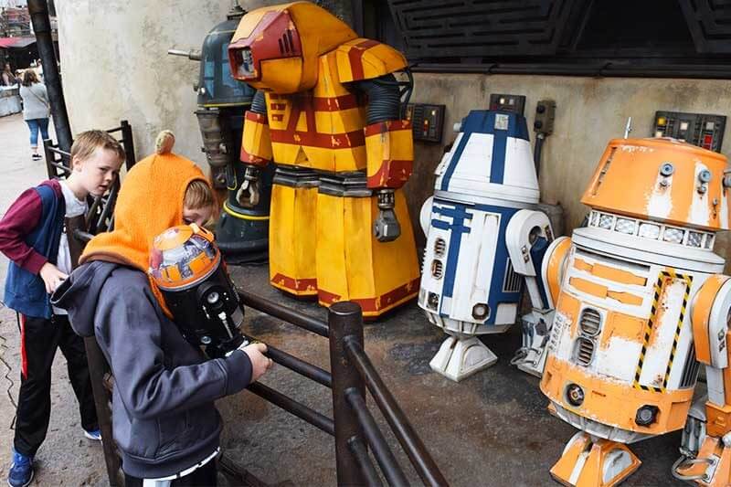 Building a Droid at Droid Depot Disneyland