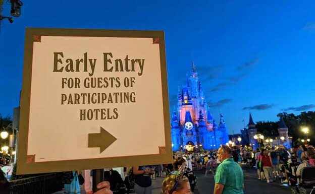 All About the Early Theme Park Entry Benefit at Disney World