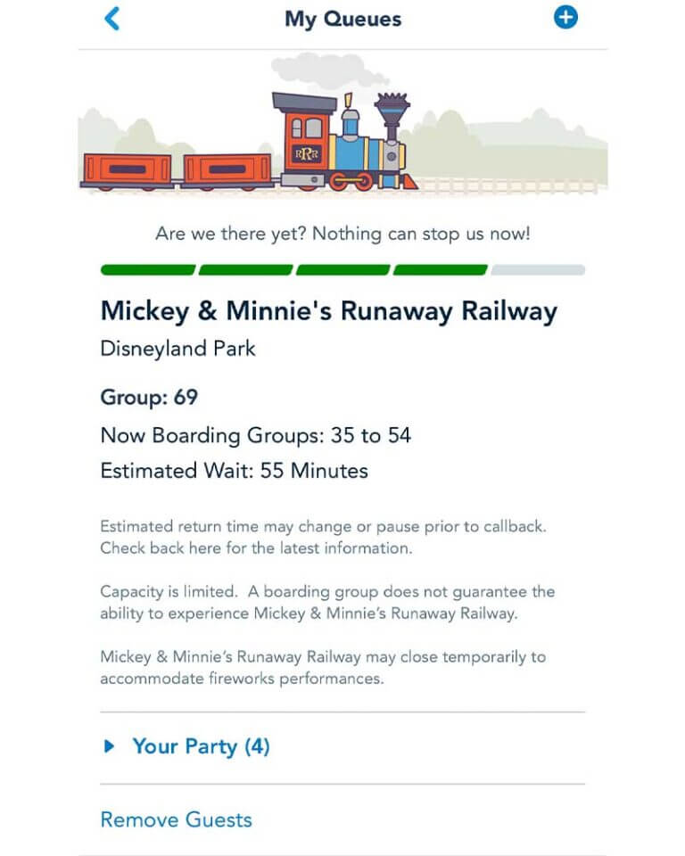 Disneyland Virtual Queue for Mickey & Minnie's Runaway Railway & More