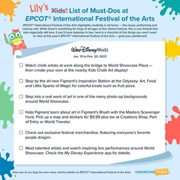 Our Guide to EPCOT International Festival of the Arts with Kids