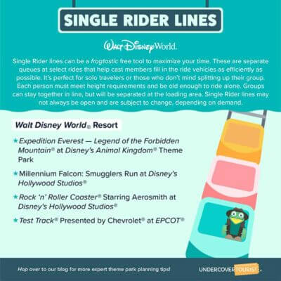 Using Single Rider Lines at Disney World
