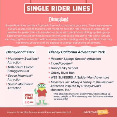 How to Skip the Lines by Using Single Rider at Disneyland