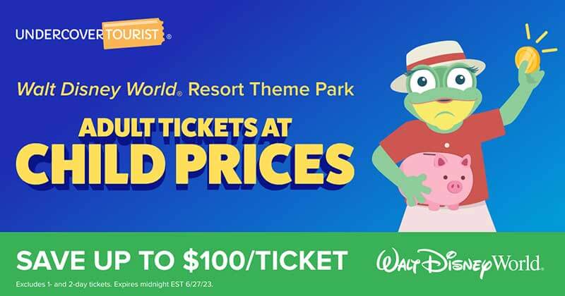 Walt Disney World Adult Theme Park Tickets at Child Prices