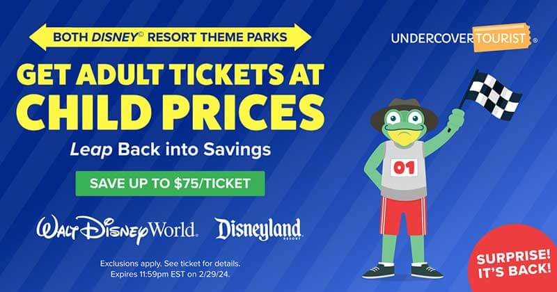 Disney World Adult Theme Park Tickets at Child Prices