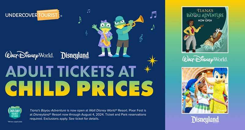 Disneyland Adult Theme Park Tickets at Child Prices