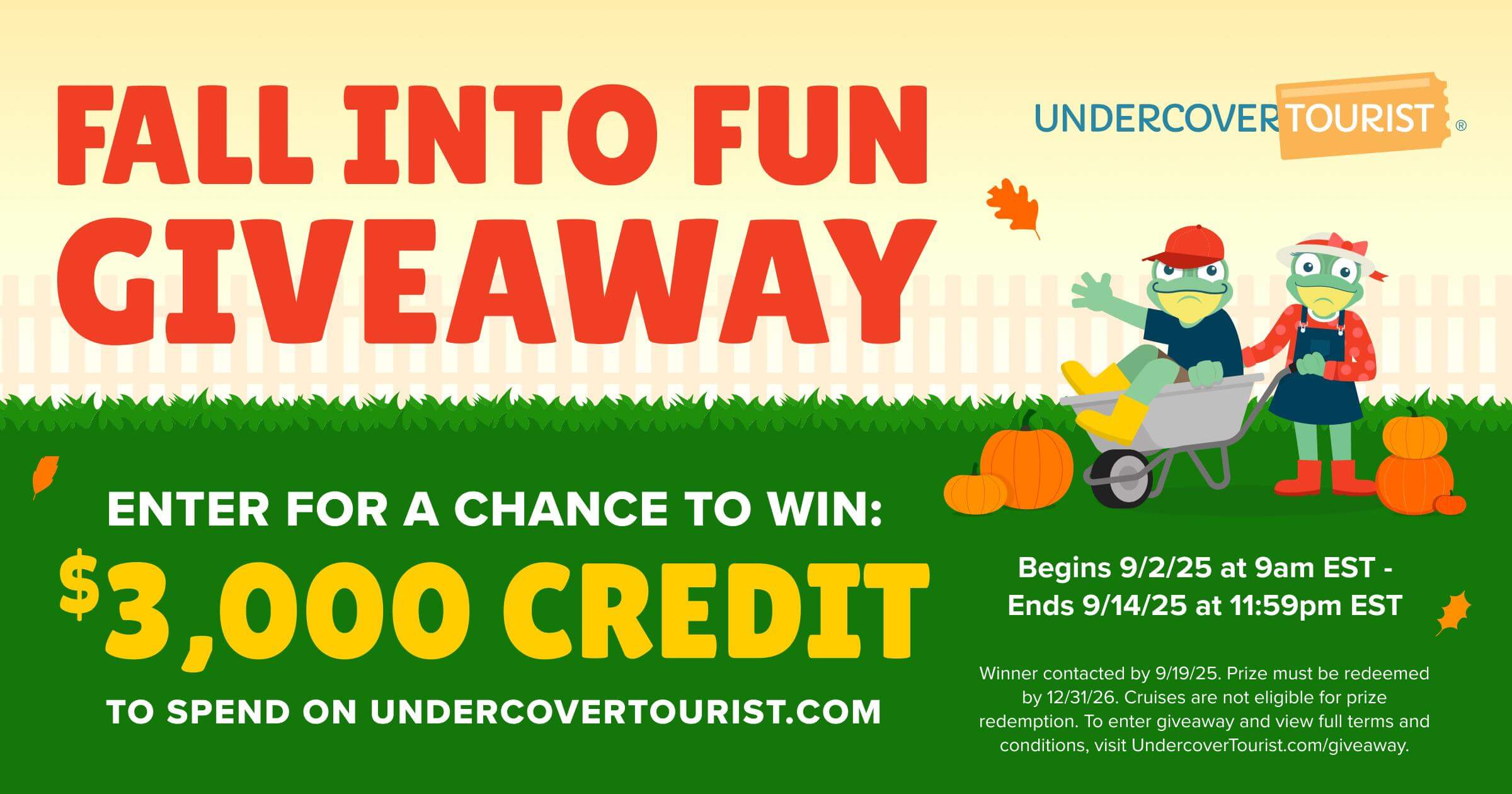 Undercover Tourist’s Vacation Package Giveaway